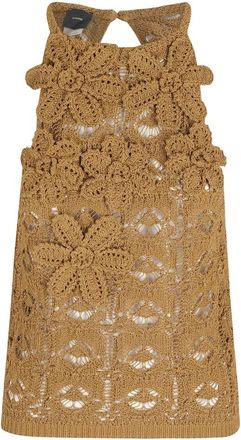 Pinko Pinko, Femme, Tops, Brun, Taille: 36 FR Nymphaea Top