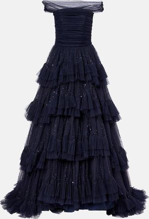 Jenny Packham Verzierte Robe Queenie aus Tüll