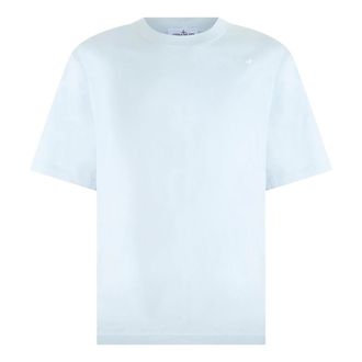 Stone Island Homme, Tops, Bleu, Taille: S T-shirt en coton