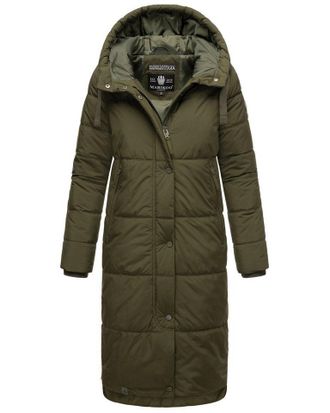 Marikoo Winterjacke Soranaa langer Winter Mantel mit Kapuze