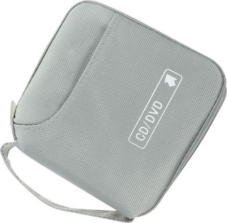 Aboofan Sto&szlig;feste Cd Tasche F&auml;cher Kompakt Tragbar mit Praktischem Griff Robuster Organizer f&uuml;r DVD und Disc f&uuml;r Auto Reise und Zuhause Sch&uuml;tzend gegen Staub 