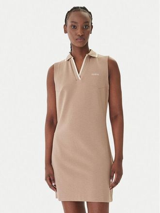 Guess Kleid f&uuml;r den Alltag V6GK02 K2928 Beige Regular Fit