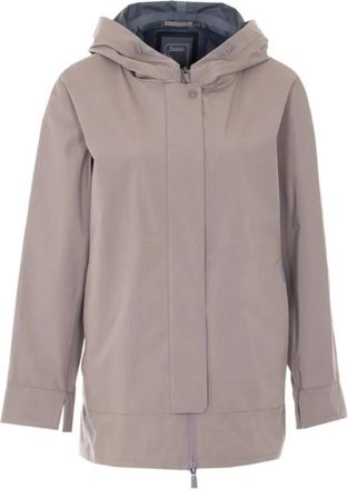 Herno Femme, Manteaux, Gris, Taille: 38 FR Manteau &agrave; Capuche