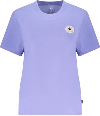 Converse Femme, Tops, Violet, Taille: 42 FR Chuck Taylor Patch T-Shirt