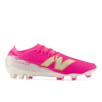 New Balance Unisexe Furon Team FG V8 en Rose/Blanc/Marron, Taille 41.5 Large