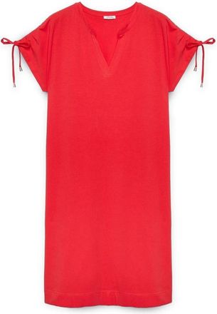 Fiorella Rubino Femme, Robes, Rouge, Taille: 36 FR Robe avec cordon de serrage sur les épaules
