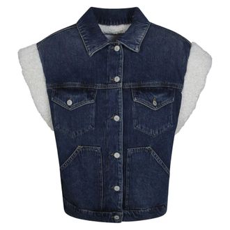 Dondup Oversize D Jacket - Femme - Vestes - Bleu - Taille: 36 FR