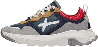 W6YZ Baskets en su&egrave;de et Tissu, Gris Clair 44