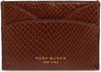 Tory Burch Femme, Accessoires, Brun, Taille: ONE Size Porte-cartes en cuir