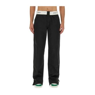 Palm Angels Gerade Baumwoll-Chino-Hose - - Trousers - Herren - Schwarzk - L