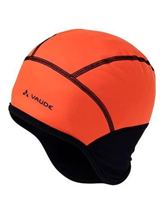 Vaude Casquette Coupe-Vent pour vélo III Cagoule, Rouge Fluorescent, M Mixte