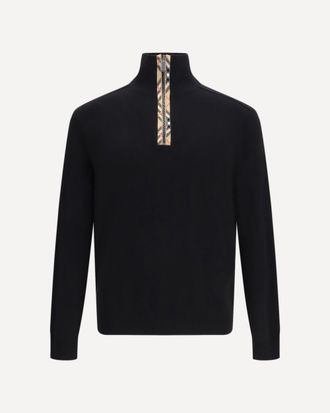 Burberry Check wool Sweater Male S