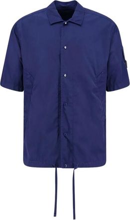 C.P. Company C.p. Company, Homme, Vestes, Bleu, Taille: L Chrome-R Short Sleeve Lens Overshirt