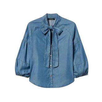Twinset Damen, Blusen & Hemden, Blau, MGr&ouml;&szlig;e