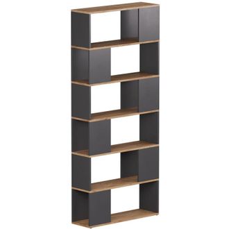 Vicco Raumteiler Eneos, Anthrazit/Goldkraft Eiche, 80 x 186 cm, Vicco