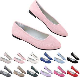 Generic Ballerines plates pour femme - Confortables et &eacute;l&eacute;gantes - Chaussures basses classiques unies - Style d&eacute;contract&eacute; - Super douces et confortables - Pou