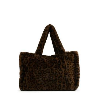 Au Printemps Paris Sac cabas effet fourrure