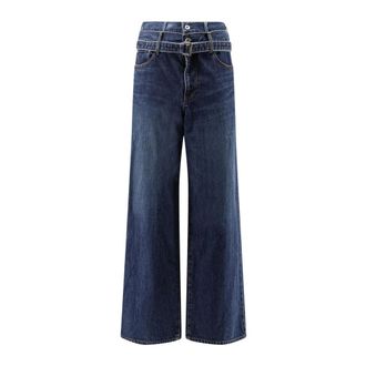 sacai Homme, Jeans, Bleu, Taille: S Jean Large Ceintur&eacute;