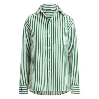 Ralph Lauren Femme, Blouses et Chemises, Multicolore, Taille: 38 FR Striped Pocket Light Shirt
