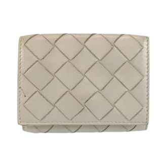 Bottega Veneta Portefeuille tri-fold Pre-owned - Femme - Pre-owned - Beige - Taille: ONE Size