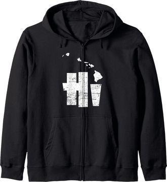 Hawaiian Dreams HI Hawaii-Karte Hawaii-Inseln Aloha Maui Kauai Oahu Kapuzenjacke