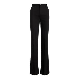 Ralph Lauren Pantalon droit tiss&eacute; - Femme - Pantalons - Noir - Taille: 40 FR