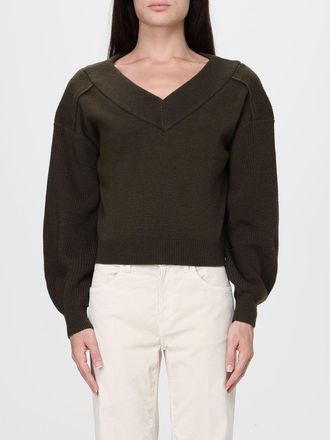 Pinko Pull en pure laine &agrave; encolure en V et &eacute;paules tombantes