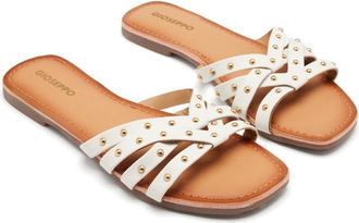 Gioseppo Damen Hopedale Flache Sandale, weiß, 38 EU