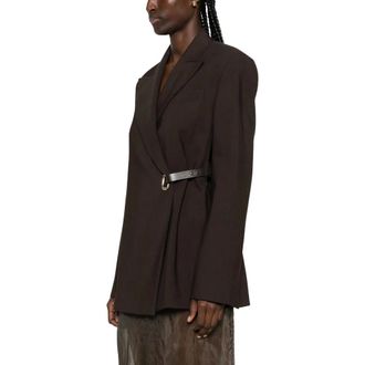 Sportmax Femme, Vestes, Brun, Taille: 38 FR Jacket Sportmax