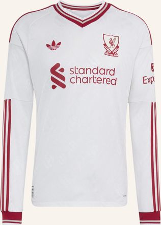 adidas Fc Liverpool 26/27 Authentic Ausw&auml;rtstrikot, Lang&auml;rmelig weiss