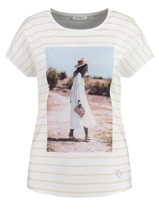 Key Largo Damen Tasha Round T-Shirt, Beige (1004), XL EU