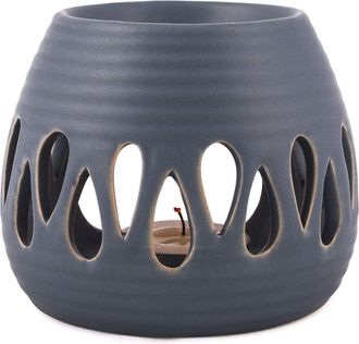 Pajoma Keramik Duftlampe Simple in blau, Höhe 8 cm