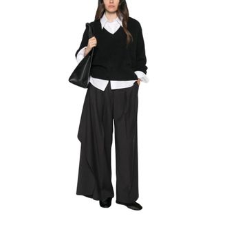 C.T. Plage V-Ausschnitt Strickware - - Knitwear - Damen - Schwarzk - XS