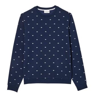 Lacoste Sweatshirt f&uuml;r Herren - F&uuml;r die Freizeit (Marine/Wei&szlig;)