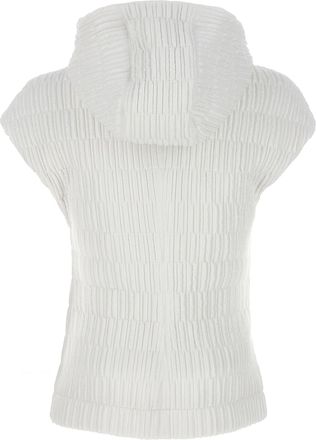 Ferragamo Padded Hooded Nylon Vest - White