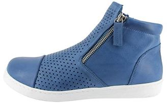 Andrea Conti Bottes en Cuir Femmes 0343668, Pointure:37 EU, La Couleur:Bleu