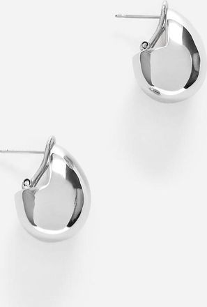 Arket Versilberte Ovale Ohrringe -Silberfarben