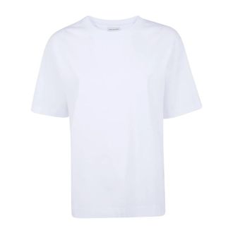 Dries Van Noten Baumwoll-Jersey-T-Shirt - - Tops - Damen - Wei&szlig; - M