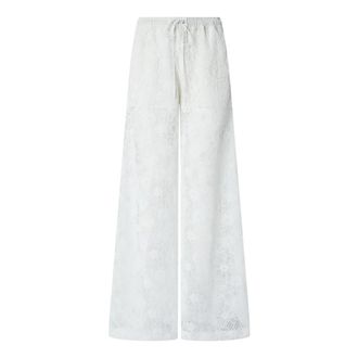 Pinko Laurie Lace Hosen - - Trousers - Damen - Wei&szlig; - L