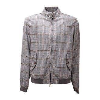 AT.P. CO 2000Ad Jacke aus Baumwolle/Leinen im Karomuster - - Jackets - Herren - Blau - L