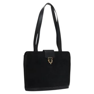 Celine Pre-owned Schultertasche aus Wildleder - - Pre-owned - Damen - Schwarzk - ONE SIZE