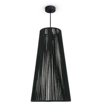Paco Home Paco Home - Suspension led Salon Suspension Salle &agrave; Manger Vintage Aspect Osier Boho Naturel Lampe &agrave; suspension, Schwarz 7 (de)