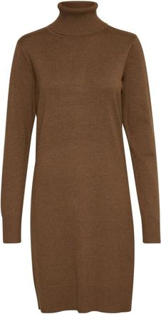 Saint Tropez MilaSZ Rollneck Kleid - - Dresses - Damen - Braun - M