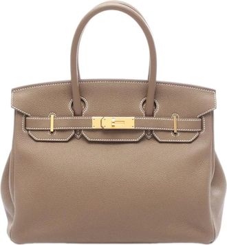 Herm&egrave;s 2022 Togo Birkin Retourne 30 handbag - Grau