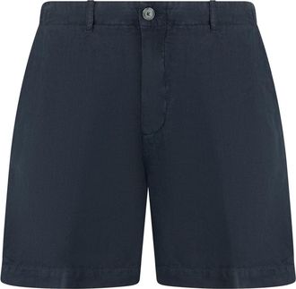 120% Lino Homme, Shorts, Bleu, Taille: L Shorts en lin