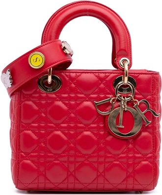 Dior Hobo Bags - Small Lambskin Cannage My ABCDior Lady Dior - Gr. unisize - in Rot - für Damen