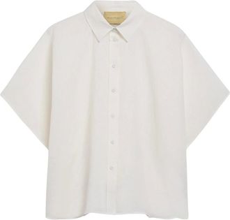 Momoni Femme, Blouses et Chemises, Blanc, Taille: 36 FR Camicia Boxy