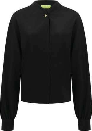 Shanghai Tang Bluse mit Jade-Kn&ouml;pfen - Schwarz