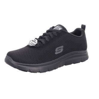 Skechers Herren Flex Advantage Sr Bendon Sneaker, Black Mesh Water Stain Repellent Treatment, 39 EU