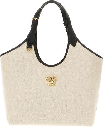 Versace Femme, Sacs, Beige, Taille: ONE Size La Medusa Tote